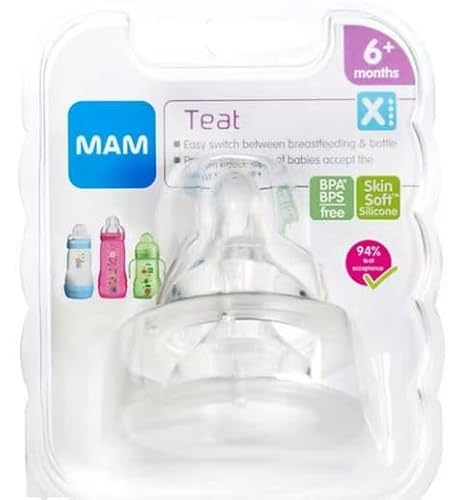 Mam Cross Cut Bottle Teats for Use with Mam Bottles (2-Pack) in ...