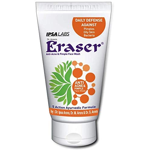 Eraser Anti Acne & Pimple Ayurvedic Face Wash (60ml.) : Amazon.in: Beauty