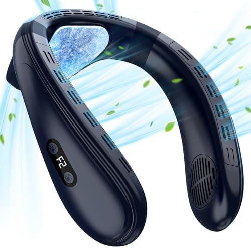 Amazon.com: UOFON Neck Air Conditioner Portable Neck Fan Rechargeable ...