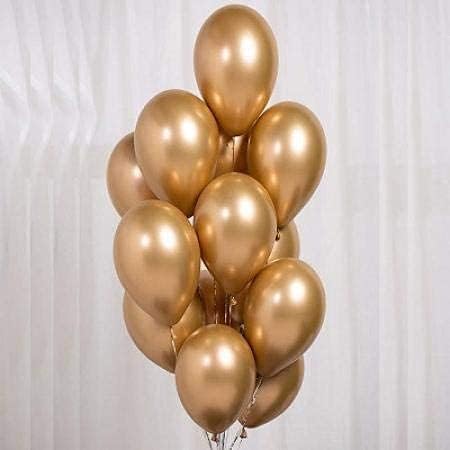 BalloonzBar 10" Gold Metallic Balloons | Metallic Balloons for ...