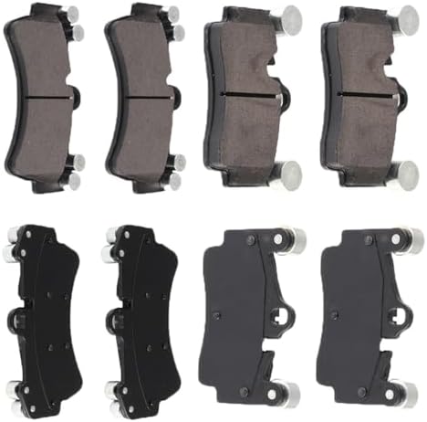 Amazon.com: ANPART Front Rear Semi-Metallic Disc Brake Pads Sets D1014 ...