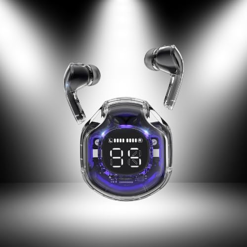 Ultrapods Pro-2 Bluetooth 5.3 LED Display Mini Crystal Earbuds Wireless ...