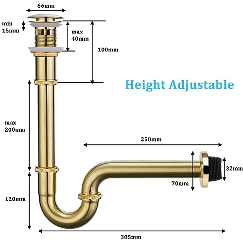 Siphon with Drain Fitting with Overflow – BigaMart