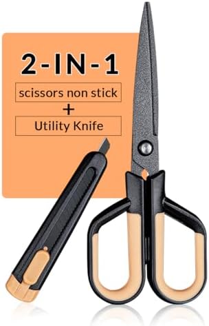 Amazon.com: Multipurpose 7-Inch 2-in-1 Stainless Steel Scissors-Non ...