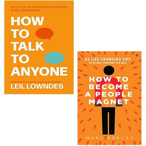How to Become a People Magnet By Mark Reklau, How to Talk to Anyone By Leil Lowndes 2 Books ...