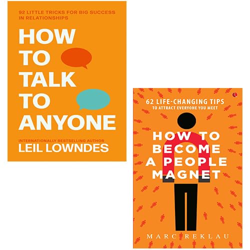 How to Become a People Magnet By Mark Reklau, How to Talk to Anyone By Leil Lowndes 2 Books ...