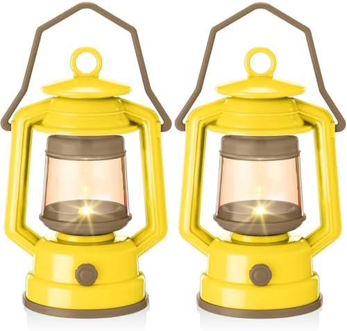 Amazon.com: Retisee 2 Pieces Kids Small Camping Lantern Handheld LED ...