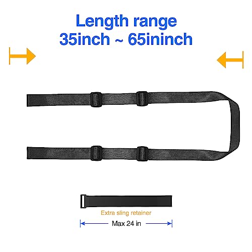 Snapklik.com : Darkfang Two Point Sling Soft Nylon Tube Webbing For ...