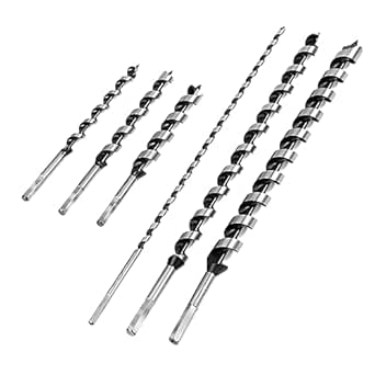 HOMSFOU 6pcs Long Auger Drill Bit for Woodworking Deep Hole Opener Self-Drilling Shank for ...