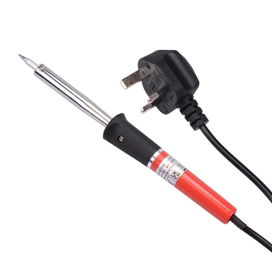 Mains Powered Soldering Iron Solder UK Plug Basic Beginner Electronics ...