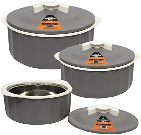 Buy Jaypee Plus Casserole Micro Smart Set of 3 Brown Pack of 3 ...