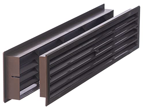 450x92mm / 17.7×3.6 inch Brown Two Sided Ventilation Grille – Plastic ...