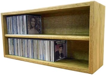 Amazon.com: Wood Shed Hill 03 Series CD Storage Cabine, Real Oak Wood ...