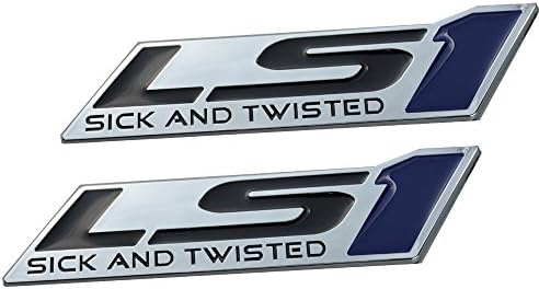 Amazon.com: 2 x LS1/5.7L/V8 Bumper/Trunk/Engine/Hood Red Sticker Decal ...