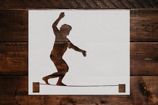 Amazon.com : Tightrope Walker Stencil DIY Reusable Craft and Painting ...