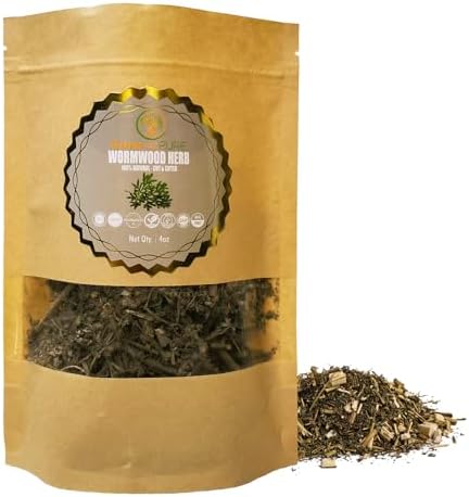 Amazon.com : Cure wid Pure Organic Wormwood Herb Dried Cut & Sifted 4oz ...