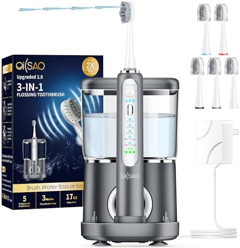 Amazon.com: OILSAO Electric Toothbrush with Water Flosser Combo in One ...