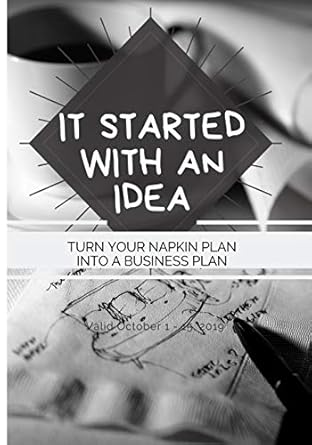 It Started With An Idea | Turn Your Napkin Plan Into A Business Plan ...