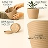 Home Garden Ornaments Wave Plant Pots Indoor, Set of 3 Indoor Plant Pot ...