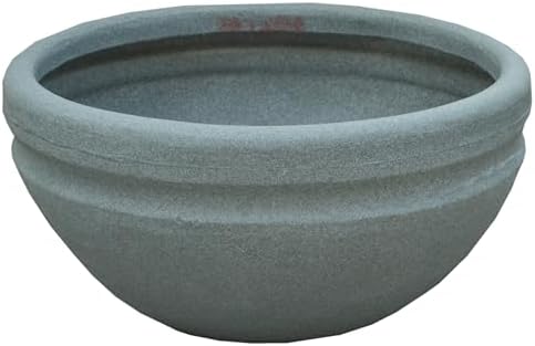 Decora Bowl Tropic Pot (Stone Grey)(Large)(BT22)(with Drainage Hole ...