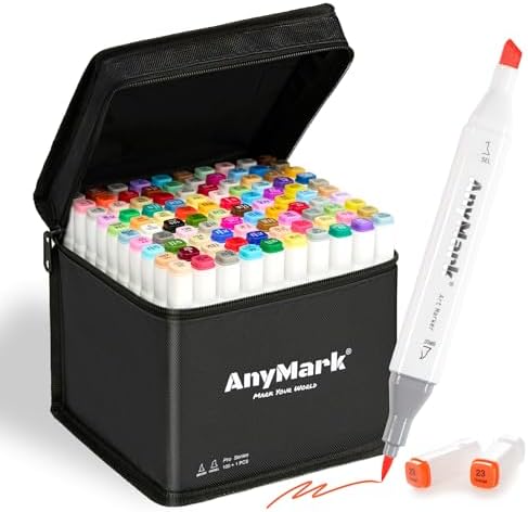 Amazon.com: SFAIH Pastel Alcohol Markers Brush Tip - 51 Colors Double ...