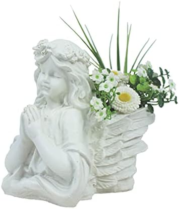 Wonderland Praying Angel Flower Pot | Material Resin| Height 7.4 Inches ...