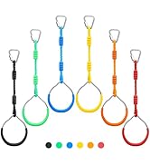 Amazon.com: PELLOR Hanging Ninja Rings, Fitness Gymnastic Rings ...