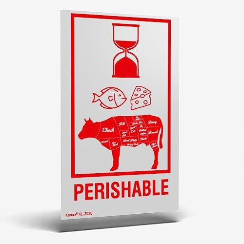 Amazon.com : Kenco 3" X 5" Perishable Safe Handling Warning Stickers ...