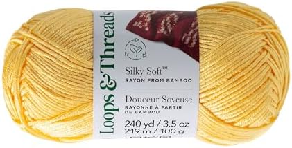 Amazon.com: Loops & Threads Silky Soft Yarn - Yarn for Knitting ...