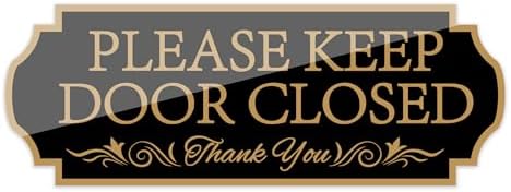 Amazon.com : Please Close Door Behind You Sign, Self Adhesive ...