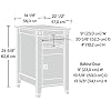 Amazon.com: Sauder Carson Forge Side Table, Washington Cherry finish ...