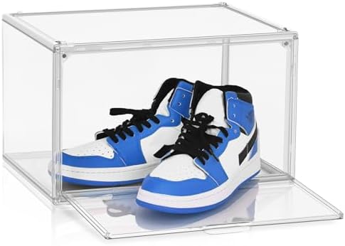 Amazon.com: ShoeShield Ultra All Clear Shoe Boxes Plastic Stackable ...
