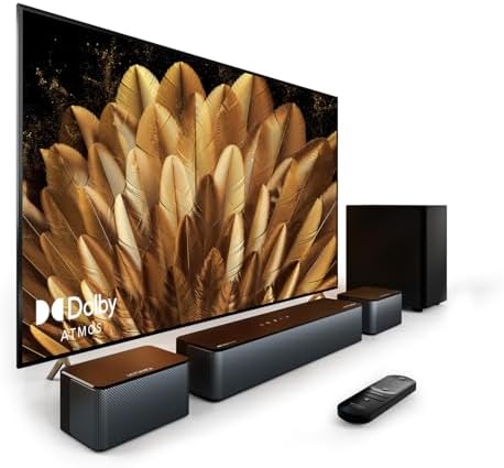 Amazon.com: ULTIMEA 5.1Ch Sound Bar with Dolby Atmos, 410W Peak Power ...
