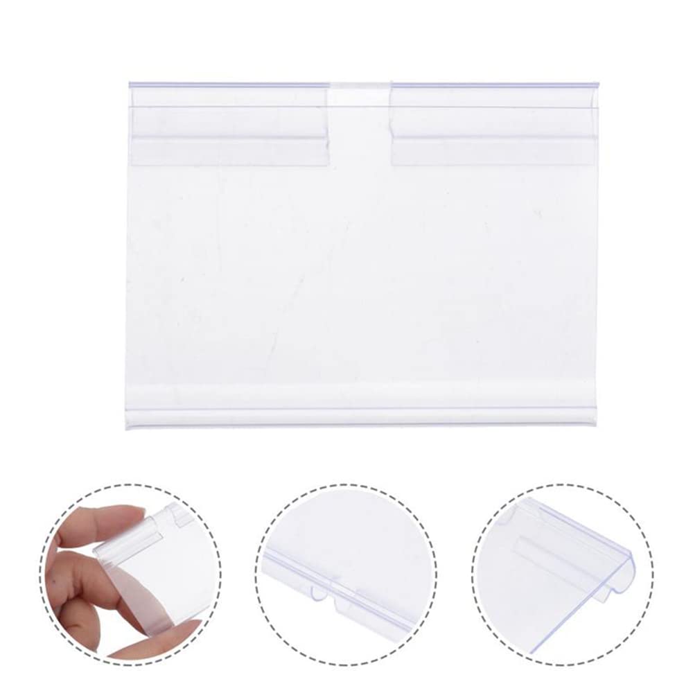 Snapklik.com : 50 PCS Type G Clear Price Tag Price PVC Hang Tag Supermarket Shelf Label ...