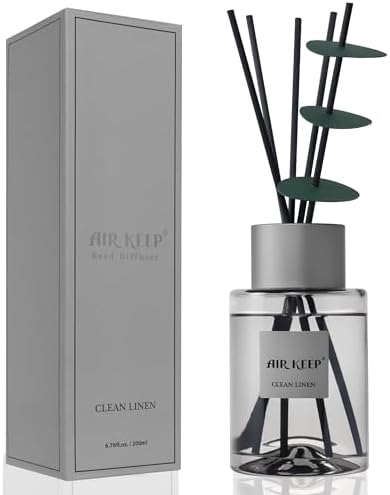 Amazon.com: Airkeep Reed Diffuser/Grey Reed Diffuser Set/6.7 oz(200ml ...