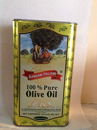 Amazon.com : Supremo Italiano - 100% Pure Olive Oil - 3 liter Can ...