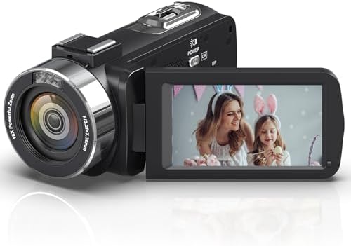 Amazon.com : Camcorder Video Camera 4K Ultra HD 44MP Vlogging Camera ...