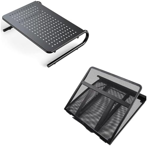 Amazon.com: HUANUO Monitor Stand Riser, Adjustable Mesh Laptop Stand ...