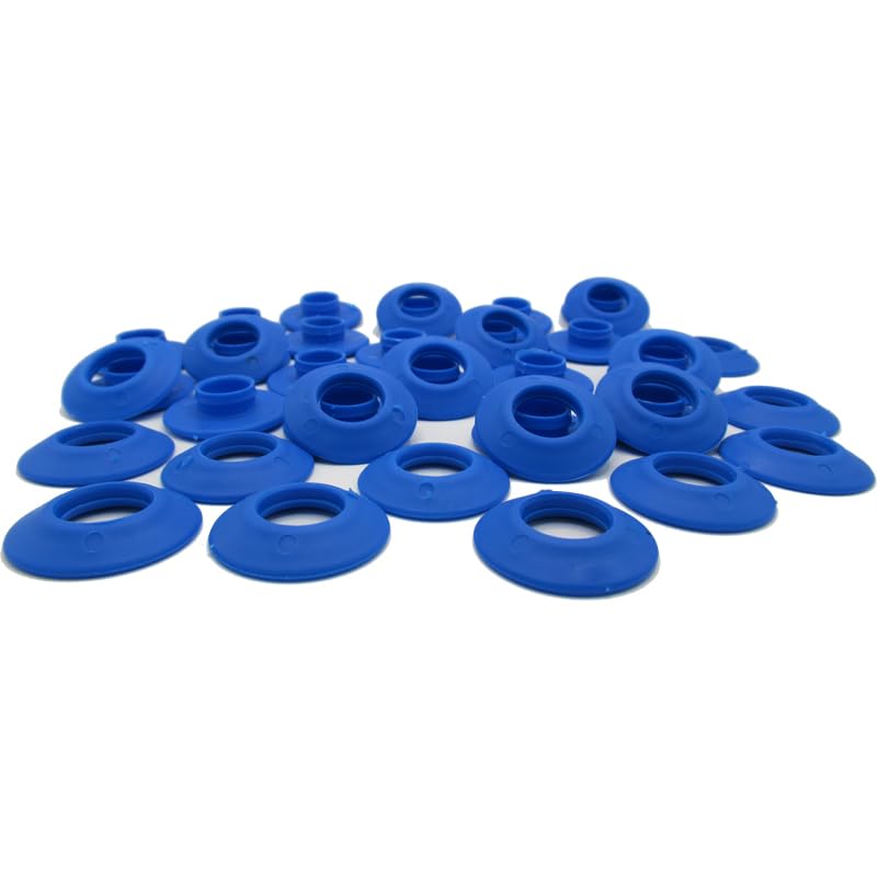 10 Blue Plastic Snap Eyelets 12mm, Self Sealed for Tarpaulin ...