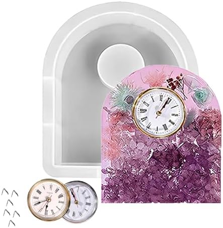 Amazon.com: Allazone Clock Resin Molds, Arch Clock Casting Molds, Table ...
