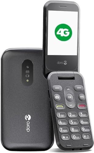 Doro 7030 Unlocked Dual SIM 4G Easy-to-Use Clamshell Mobile Phone for ...