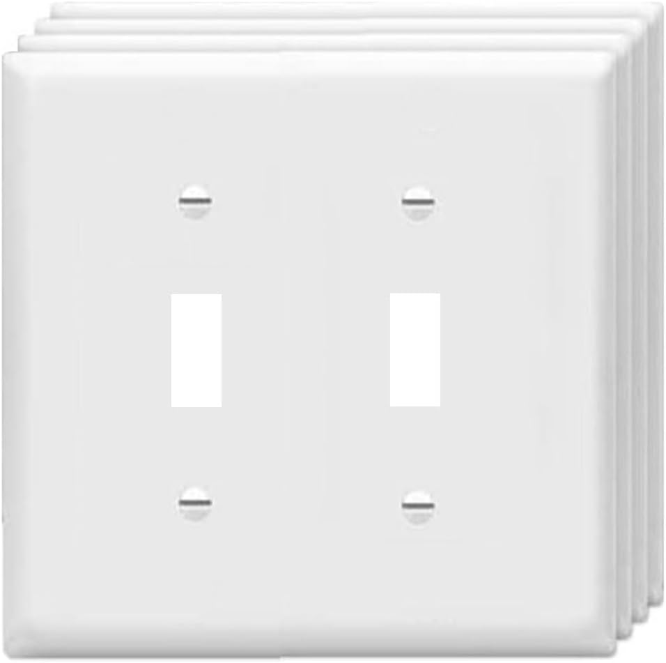 Toggle Light Switch Wall Plates 2-Gang Switch Electrical Cover Plate ...