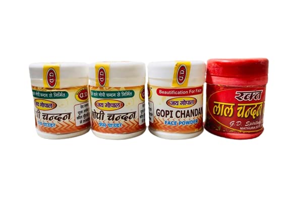 Pack of 3 White Chandan Powder Tilak, Sandalwood Tika, Pooja Chandan ...