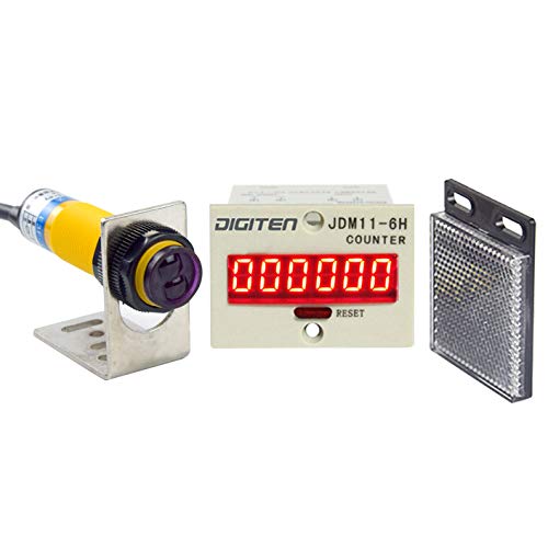 Buy DIGITEN 0-999999 24-36VDC Digital LED Counter +PhotoElectric Switch ...