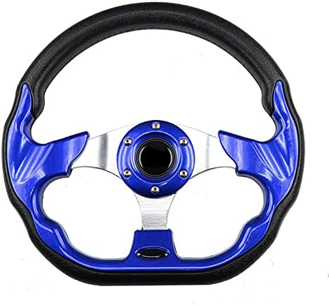 Amazon.com: Spaorcco 13" Blue Stripe Sim Racing Steering Wheel Race ...