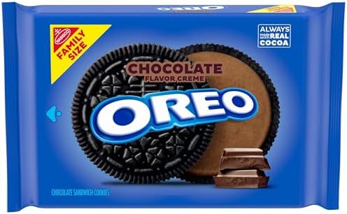 Amazon.com: OREO Chocolate Creme Chocolate Sandwich Cookies, Family ...