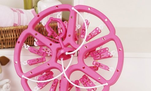 Teeny Weeny Plastic Foldable Hanger - Hanging Portable Clothes/Diaper ...