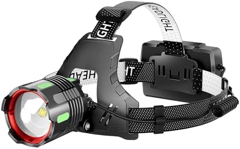 Amazon.com: Headlamp Rechargeable, 100000 LM Ultra Bright LED Head Lamp ...