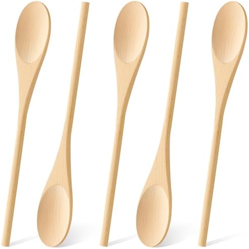 Amazon.com: HANSGO 6PCS Long Handle Wooden Spoons, 10/12/14 Inch Wood ...