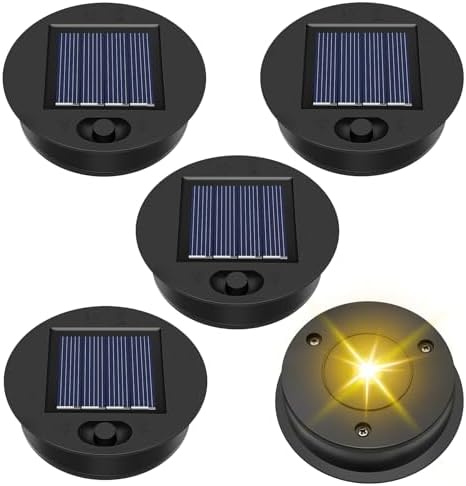 Amazon.com: AA 600mAh Solar Lights Replacement Top, Solar Panel for ...